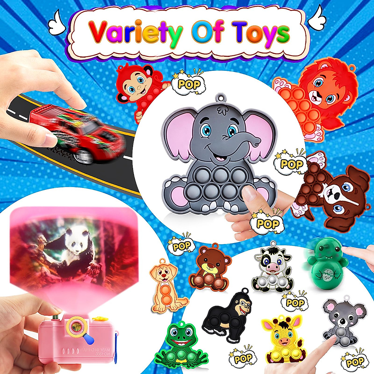 320PCS Party Favors for Kids Fidget Toys,Treasure Box Toys for Classroom,Birthday Party Favors Goodie Bags Stuffers for Kids,Pinata Stuffers,Carnival Prizes,Fidgets for Classroom Prizes