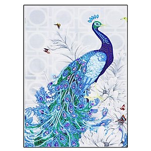 HAPPIShare 5D DIY Full Diamond Painting Rhinestone 3D Peacock Pictures of Crystals Embroidery Kits Arts, Crafts & Sewing Cross Stitch