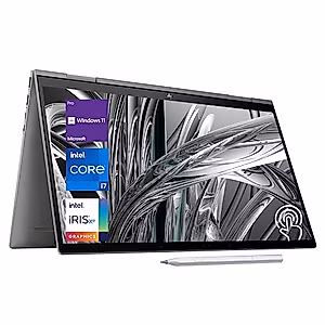 HP 13th Generation Envy 2-in-1 Business Laptop, 15.6” Touchscreen Display, Intel Core i7-1355U Processor, 16GB RAM, 2TB SSD, Wi-Fi 6, Backlit KB, SD Card Reader, Windows 11 Pro, Stylus Pen