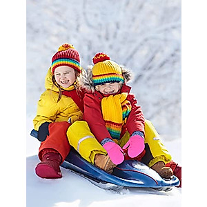 Toddlers Mittens Kids Winter Snow Waterproof Mitten Unisex Baby Lined Fleece Warm Skiing Gloves for Baby Boy Girl Black 1-2 Years