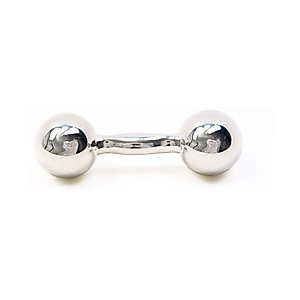 Areaware Harmony Ball Barbell Rattle Silver