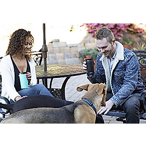 MIRA 12 oz Stainless Steel Insulated Coffee Travel Mug for Coffee, Tea - Press Lid Tumbler - Vacuum Insulated Coffee Thermos Cup Keeps Hot or Cold - Hawaiian Blue