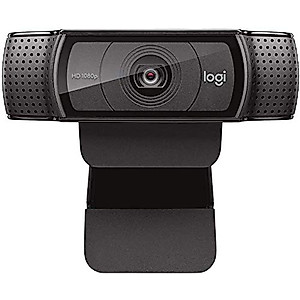 Logitech Webcam C920S HD Pro with Privacy Shutter - 1080p Streaming Widescreen Video Camera - Built in Microphone for Recording