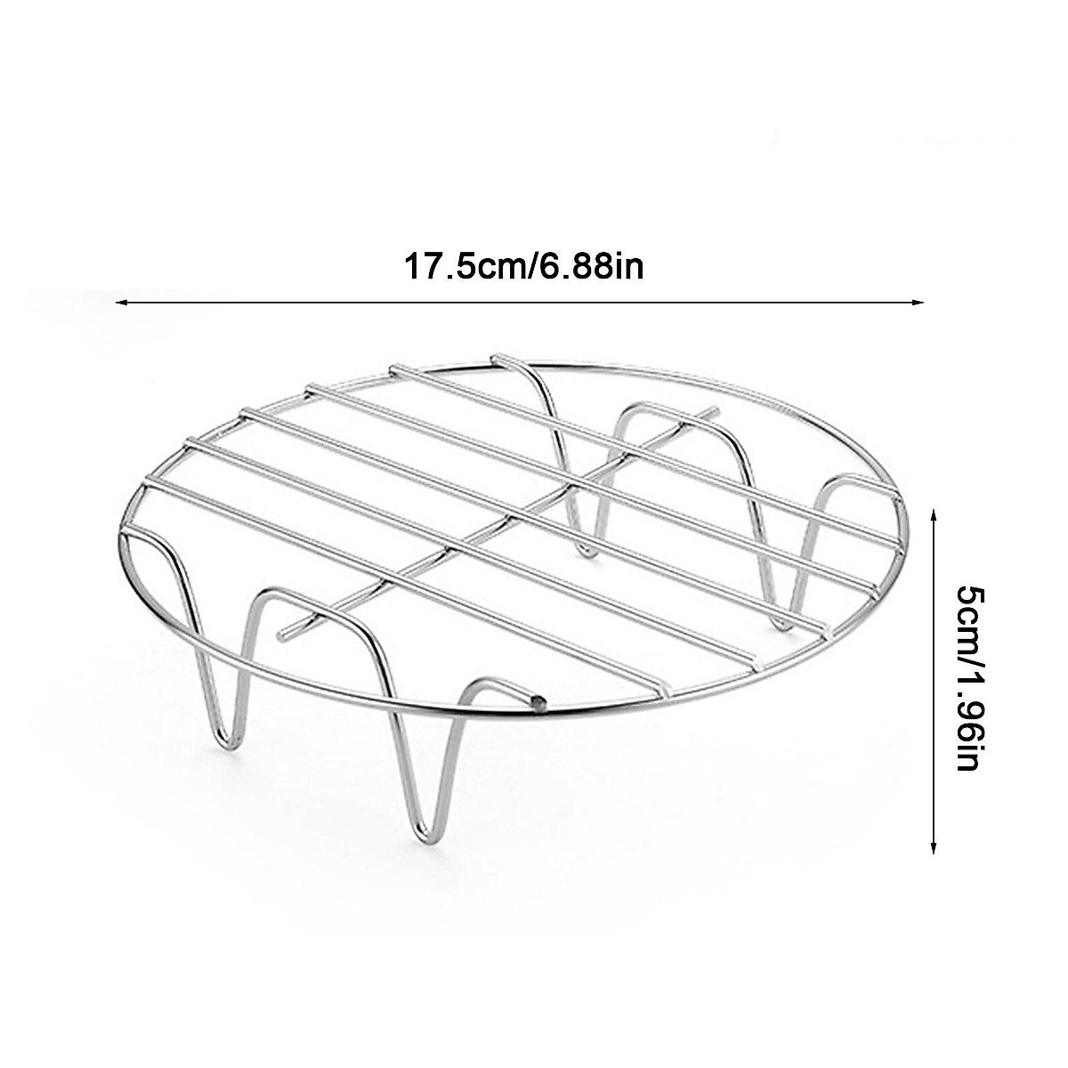 Round Rack for Cooking, Multi-Purpose Accessories Cooking Rack | Multi-Purpose Cooling Rack Stand Grill Fir for Steamer, Fryer, Stockpot