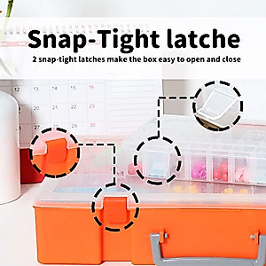 3 Pack Plastic Organizer Container,Plastic Storage Box with Adjustable Dividers for Jewelry Toy Cosmetics Craft Fuse Beads Nuts Pills Tackle and Screwdriver