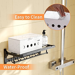 FEMELI Tampon Holder for Bathroom, Acrylic Cycle Pad Storage Organizer with Lid, Discreet Feminine Women Products Case Container Period Bin for Shark Week Bathroom Accessories Decor Box