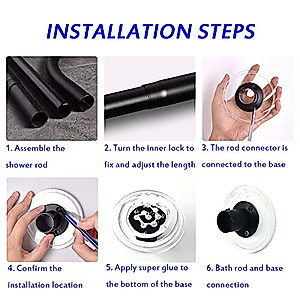 Shower Curtain Rail L Shaped Telescopic Shower Curtain Rods Waterproof Curtain Rustproof Metal Curved Bathroom Curtain Rail Rod (60x80cm-80x120cm)