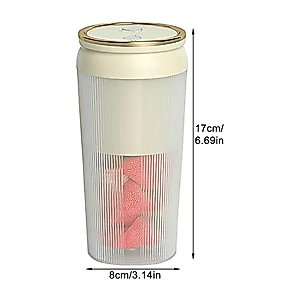 Portable Blender Smoothie Maker, 300ml 35W USB Rechargeable Nutrient Extractor High Speed Mini Blender, Multi-Function Cold Beverage Smoothie Maker For Baby Food Shakes And Smoothies Nuts Frozen Fruit