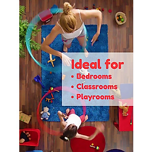 KOECKRITZ Soft and Colorful Kids Classroom Area Rugs (Passes Flammability Pill Test) Many Sizes and Bright Colors to Select from (5' x 7', Royal)