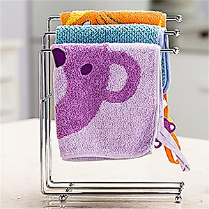 N/A Stainless Steel Kitchen Countertop Vertical Rag Rack Storage Rack Small Towel Drying Rack