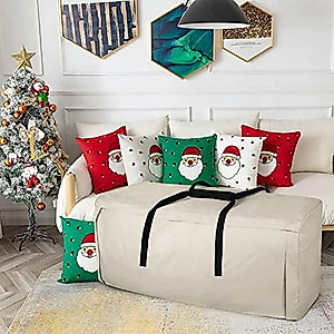 Porch Shield Outdoor Cushion Storage Bag 48 inch Waterproof Outside Storage Bags for Patio Furniture with Zippers and Handles