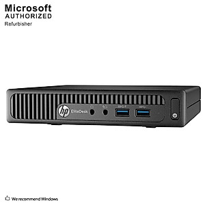 HP EliteDesk 800 G1 Tiny Computer Micro Tower PC, Intel Core i5, 8 GB Ram, 500 GB HDD, WiFi Windows 10 Pro (Renewed)