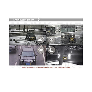 2MP License Plate Recognition Camera - Smart IP PoE Motorized VF 2.8-12mm Lens Bullet for License Plate Capture, Exterior Compatible with Hikvision DS-2CD4A26FWD-IZS