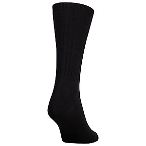 GOLDTOE womens Ribbed Crew Socks, 6 Pairs casual socks, Flannel/Chambray Assorted, Medium US