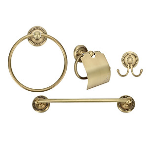 Hilitand Towel Rack, Towel Rack Copper Bath Towel Shelf Wall Rack Shower Storage Rack for Bathroom Kitchen, Towel Racks