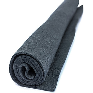 Smoke Grey - Wool Felt Oversized Sheet - 35% Wool Blend - 1 12x18 inch Sheet