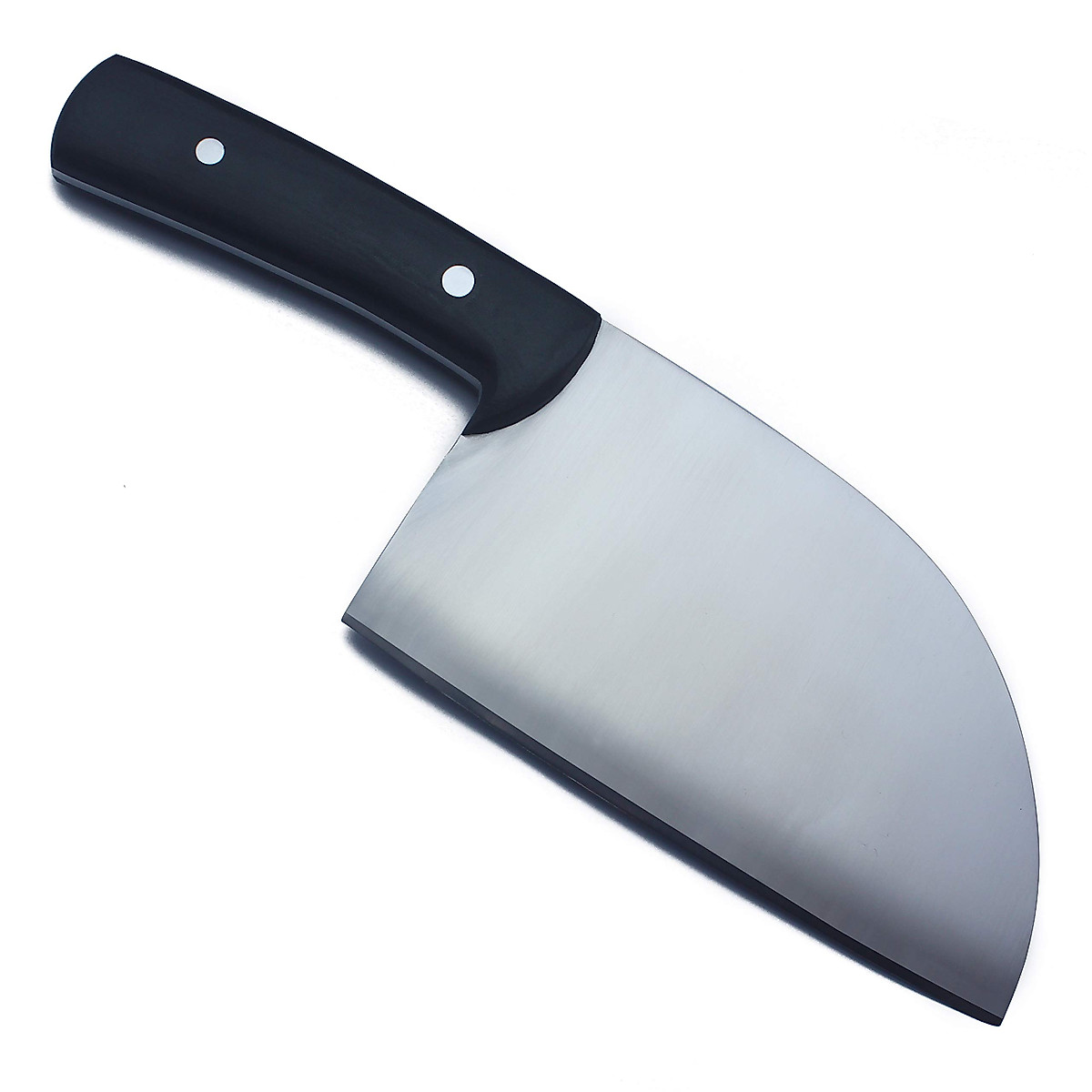 GCS Hand forged Full Tang Knife Meat Cleaver Butcher Knife Vegetable Cleaver Chef Knife High Carbon D2 Tool Steel Sharp Cleaver Knife with Leather Sheath GCS 301