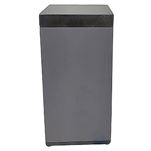 Modern Slate Gray Solid Wood Cremation Urn Made of Solid Wood - Haven Wooden Cremation Urn Large (Haven Slate Gray Cremation Unr)
