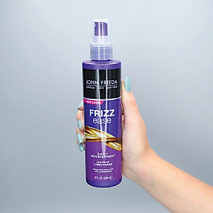 John Frieda Frizz Ease Daily Nourishment Leave-In Conditioner, Detangles Frizzy, Damaged Hair, Reduces Breakage, Protects Against Heat, with Vitamins A, C, E & Green Tea Extract, 8 Oz