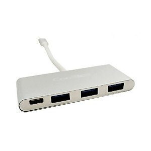 CoolBox coo-huc3u3pd USB 3.0 (3.1 Gen 1) Type-C 5000 Mbit/s Aluminium Node Hub – (USB 3.0 (3.1 Gen 1) Type-C, USB 3.0, USB 3.0 (3.1 Gen 1) Type-C, 5000 Mbit/s, USB, Aluminium, Aluminium)
