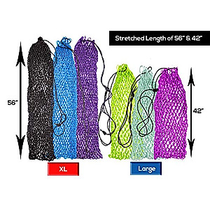 Derby Originals Eager Feeder 56" and 42" Large Slow Feed Hanging Horse Hay Nets with 1.5” Openings