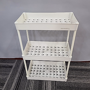 GIAJORYA Shelves for Storage Durable 3-Tier Plastic Storage Rack - Organize in Style