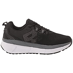 Propét Women's Ultra Athletic Sneakers, Black/Grey, 11 Medium US