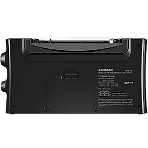 Sangean HDR-16 HD Radio/FM-Stereo/AM Portable Radio, Black