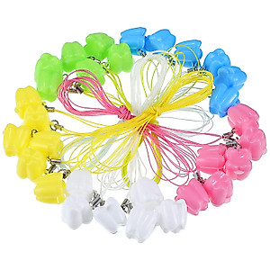Yaomiao 30 Pcs Lost Teeth Saver Necklace Tooth Necklaces Container for Lost Teeth Holder Lovely Baby Milk Tooth Storage Box Nice Child Teeth Keepsake Holder Children Teeth Save Box (Chic Style)