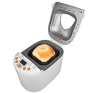 MasterChef Digital Bread Maker-2-Pound Programmable Machine w 19 Settings & 13-Hour Delay Timer-Automatic 3 Mode Crust, Baker Healthy Fresh Gluten Free, Wholewheat Loaf, Recipe Guide, Mothers Day Gift