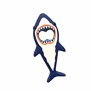 ARFUKA Bottle Opener Shark Beer Bottle Opener Magnet 3d Cute Cartoon Animal Soda Beverage Bottle Opener Bar Kitchen Tool Gift Blue