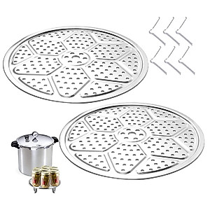 11-Inch Pressure Cooker Canner Rack (2-Pack) with Detachable Legs, Stainless Steel Pressure Canners for Canning Rack Compatible with Presto, All-American and More