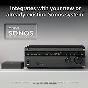 Sony STR-AN1000 7.2CH Surround Sound Home Theater 8K A/V Receiver: Dolby Atmos, DTS:X, Digital Cinema Auto Calibration IX, Bluetooth, WiFi, Chromecast, Spotify, AirPlay, HDMI 2.1 (Renewed)