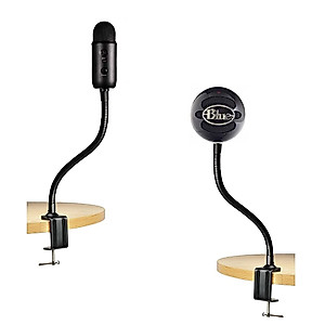 Podium Desk Mic Stand for Podcast, Meetings, Lectures,TV,Radio,Blue Yeti Snowball Microphone