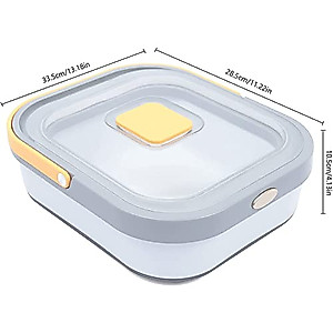 Cereal Rice Food Storage Containers, 20 Lbs Cereal Storage Container Bin with Lid, Dog Cat Pet Food Storage Container Leakproof Sealable Dry Holder for Dry Food Rice Flour Bean Grain