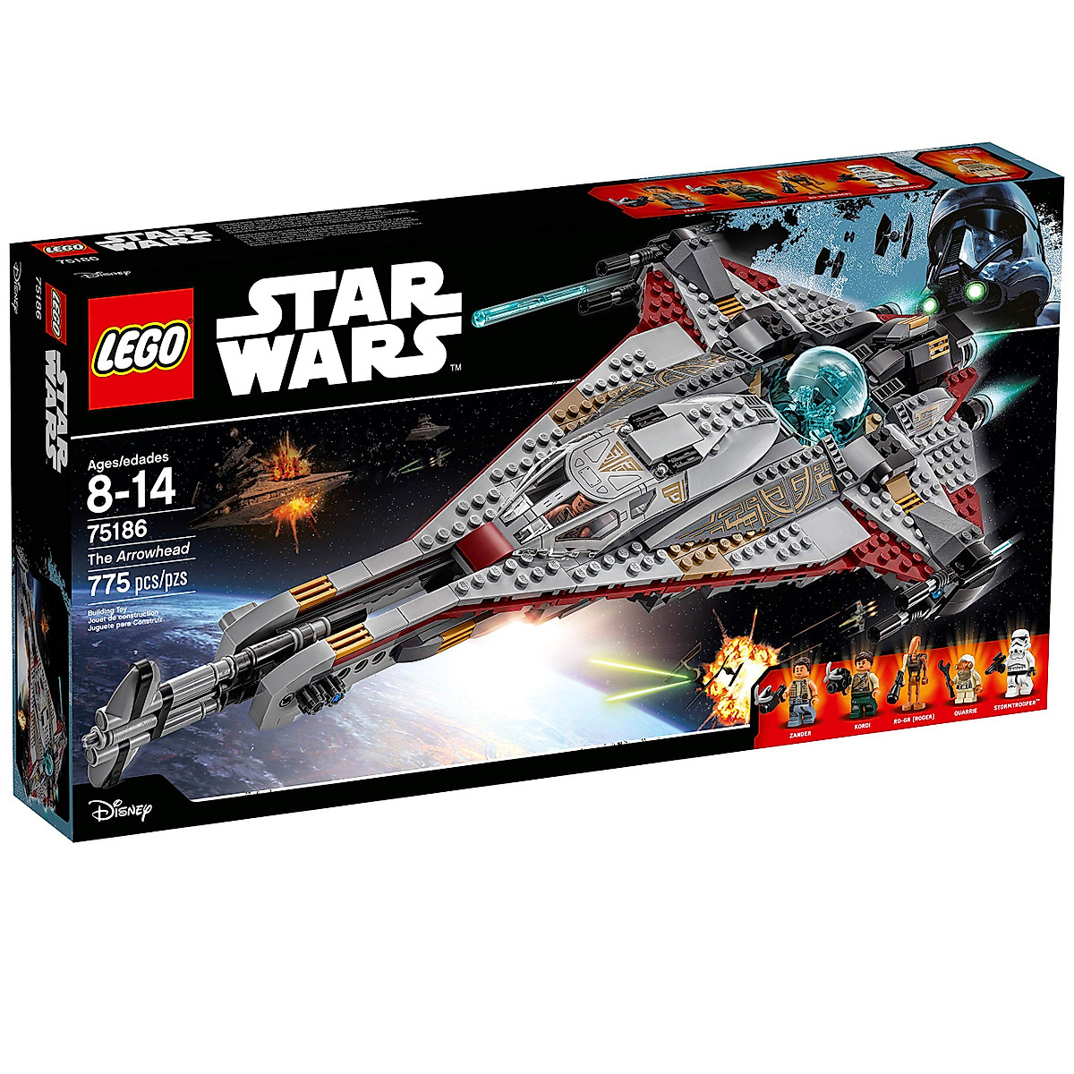 LEGO Star Wars The Arrowhead 75186 Building Kit for 96 months to 168 months