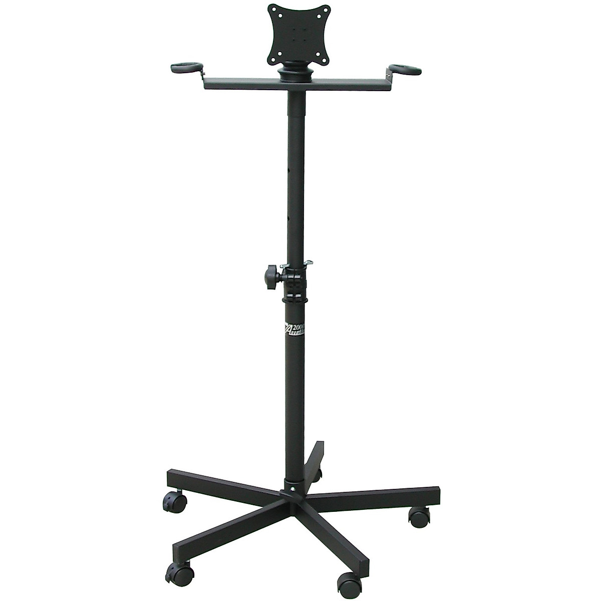 Audio2000'S AST420X LCD Monitor Karaoke Stand, Black