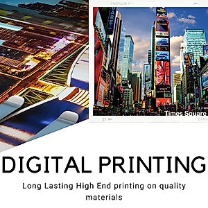 Times Square Panorama - New York City Landmarks Photo Souvenir Refrigerator Magnet NYC Fridge Metal Magnet - New York Landmarks Cool Collectible Keepsake Gift