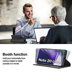Neivi Wallet Case for Samsung Galaxy Note 20 Ultra Case Leather Wallet with RFID Blocking Credit Card Holder,Flip Card Slots Magnetic Shockproof Protective Cover Note 20 Ultra Phone Case 5G (Black)