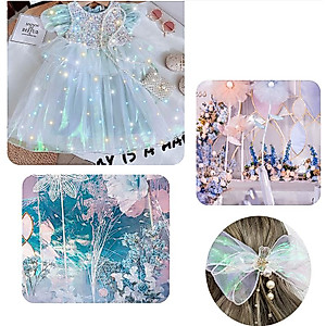 YYCRAFT Two Tone Sheer Organza Fabric by The Yard for Curtain Weddings Decor 2 Yards, Iridescent White