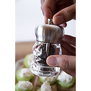 Cole & Mason H307091P Precision Ascot Pepper Mill 100 mm, Transparent/Silver