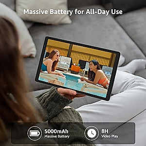 ApoloSign Android 13 Tablet, 10.1-inch Tablet with Octa-core Processor, 8(4+4) GB RAM, up to 128GB Expand, Long Lasting Battery, and WiFi6, Bluetooth, G-Sensor, Dual Camera, Google Play GMS Certified