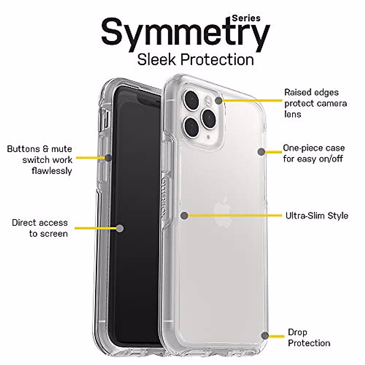 OtterBox SYMMETRY CLEAR SERIES Case for iPhone 11 Pro - STARDUST (SILVER FLAKE/CLEAR)