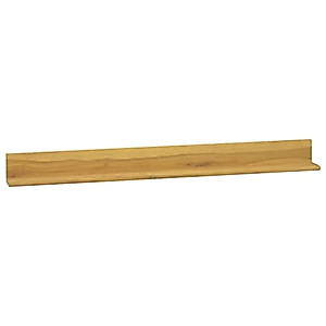 vidaXL Wall Shelves 2 pcs 43.3"x3.9"x3.9" Solid Wood Teak
