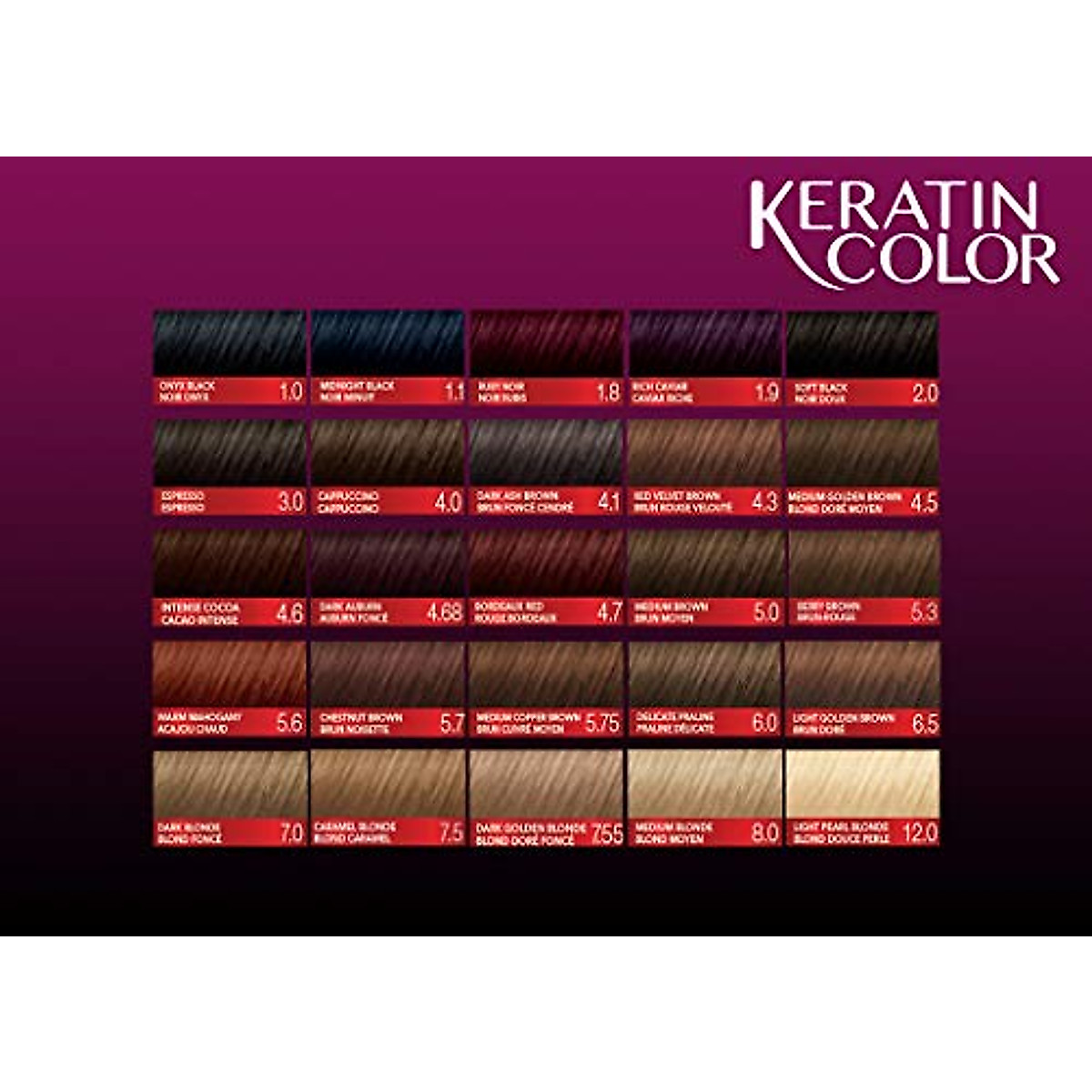 Schwarzkopf Keratin Color Permanent Hair Color Cream, 6.0 Delicate Praline