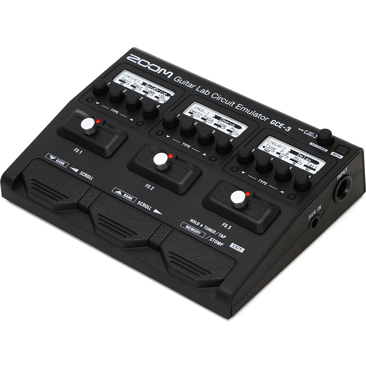 Zoom GCE-3 Guitar Lab Circuit Emulator, Compact USB Audio Interface for Emulation of Zoom Effects Processors Using Guitar Lab Software