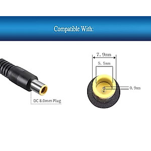 UpBright Car DC Adapter Compatible with BLUETTI EB3A EB90 EB70 Power Station Solar Generator 268Wh LiFePO4 Battery Pack 12V-28VDC-8.5A 600W 7.9mm x 5.5mm Connection Power Supply Cord Battery Charger