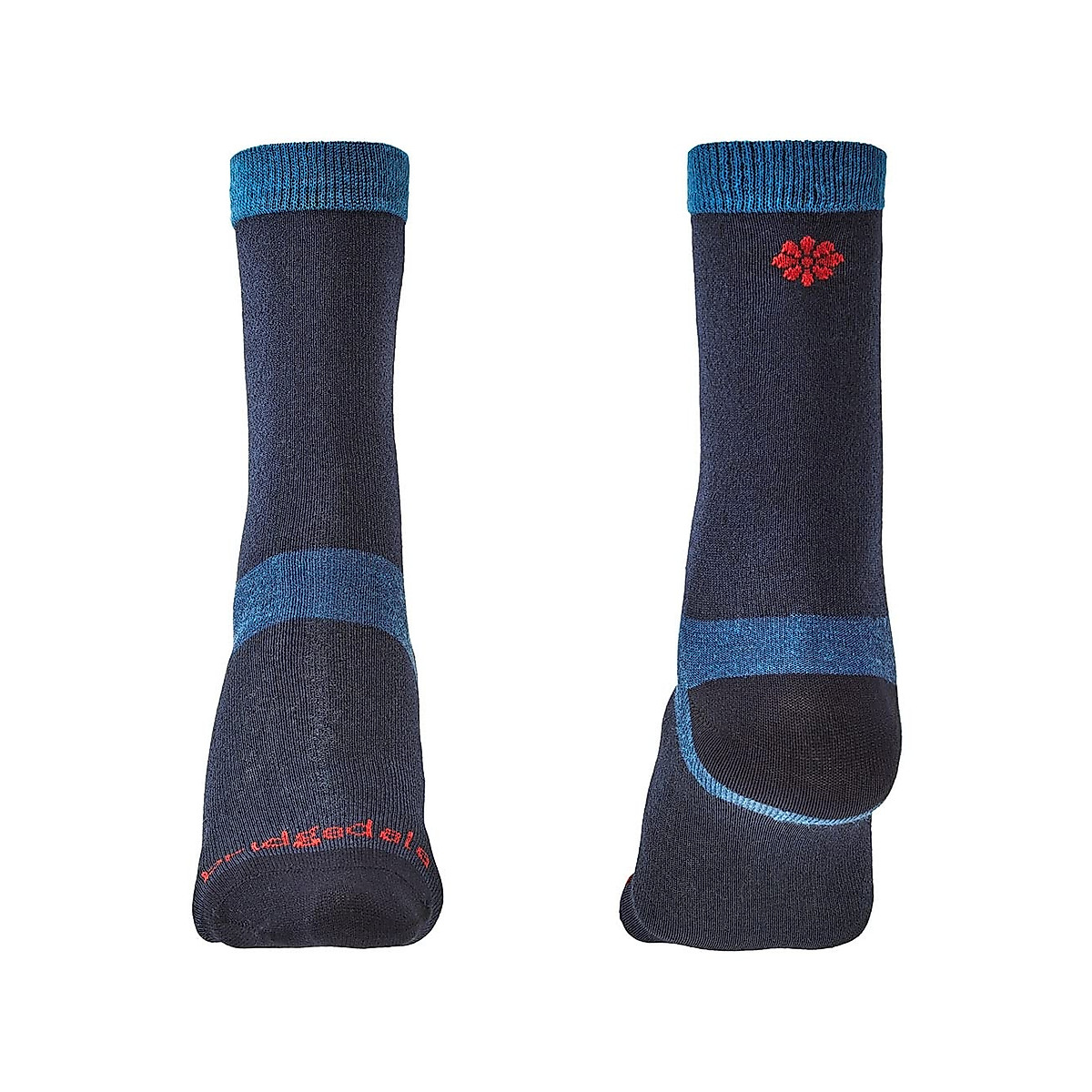 Bridgedale Women's Coolmax Base Layer Liner Socks - 2 Pack, Navy, Small