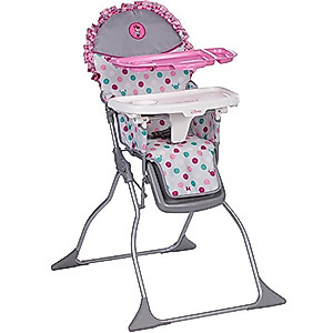 Disney Baby Simple Fold Plus High Chair, Minnie Dot Fun