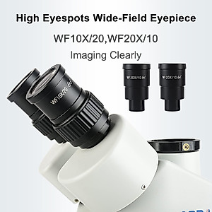 KOPPACE 3.5X-180X Trinocular Stereo Microscope Upper and Lower LED Light Source Continuous Zoom Lens Mobile Phone Repair Microscope.
